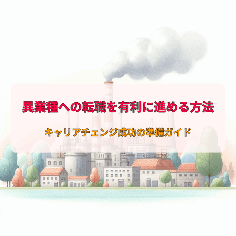 異業種への転職を有利に進める方法｜キャリアチェンジ成功の準備ガイド
